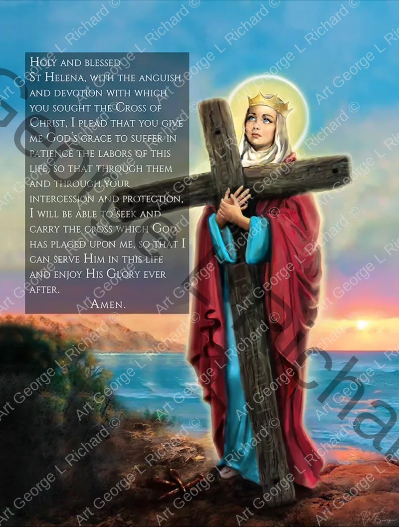 Saint Helena - Finder of the True Cross Prayer Blanket | RL George Studio